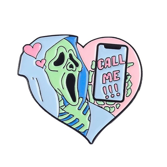 Jewelry | Funny Pastel Skeleton Ghost Face Scream Mask Call Me Metal ...